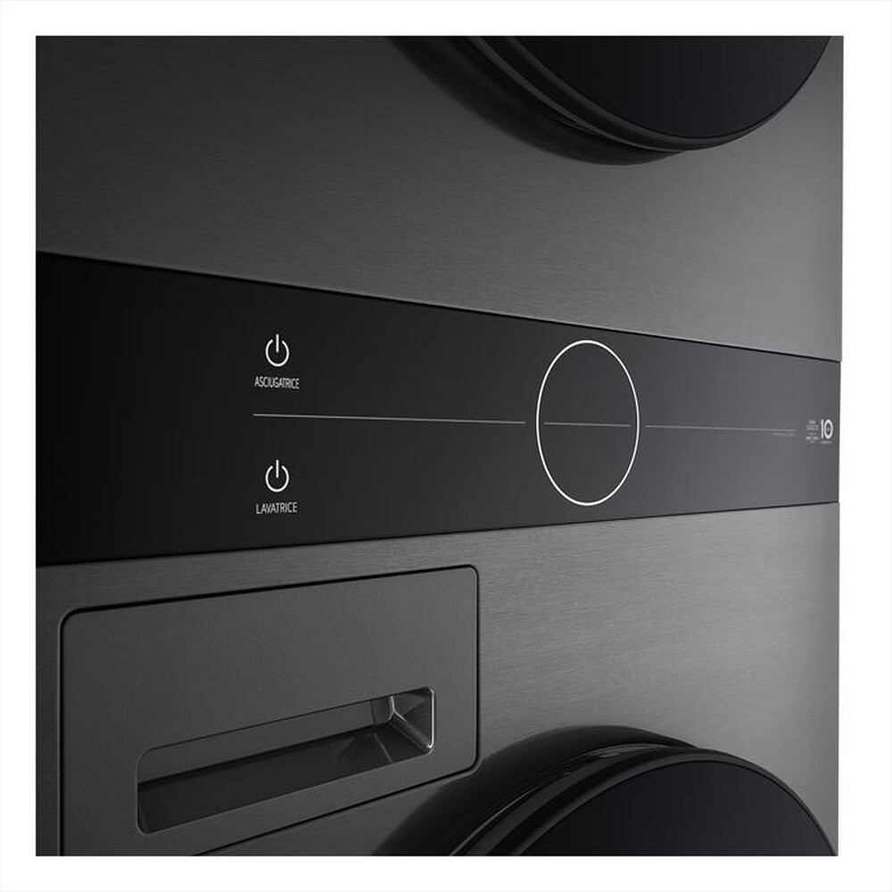 LG - Lavasciuga WASHTOWER WT1210BBF 12/10 Kg Classe A-Platinum Black ...
