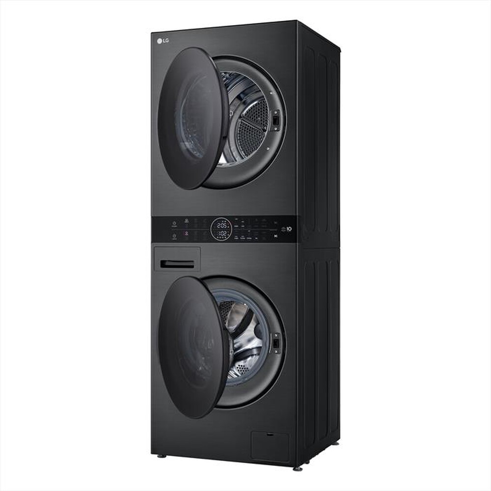LG - Lavasciuga WASHTOWER WT1210BBF 12/10 Kg Classe A-Platinum Black ...