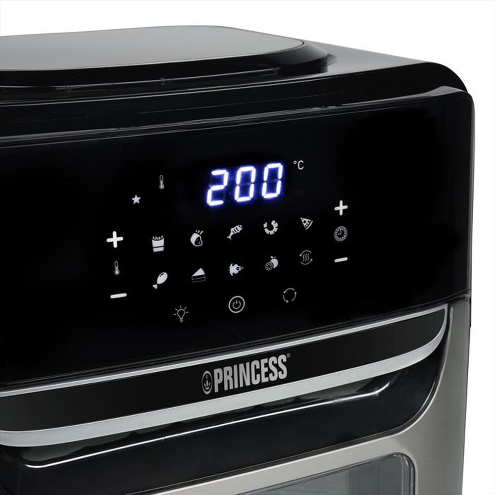 PRINCESS - Friggitrice ad aria 183026-nero/acciaio | Euronics