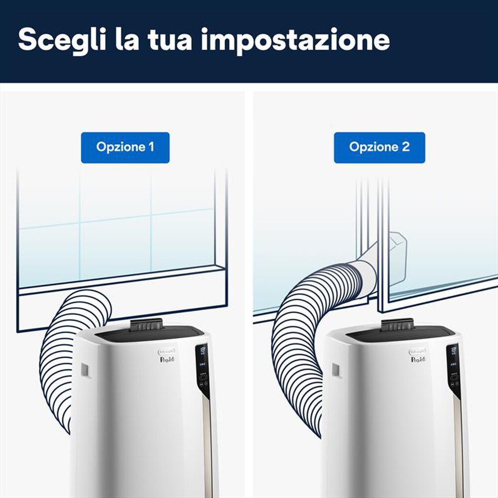 DE LONGHI - PAC EL98 ECO REAL FEEL Condizionatore portatile-Bianco | Euronics