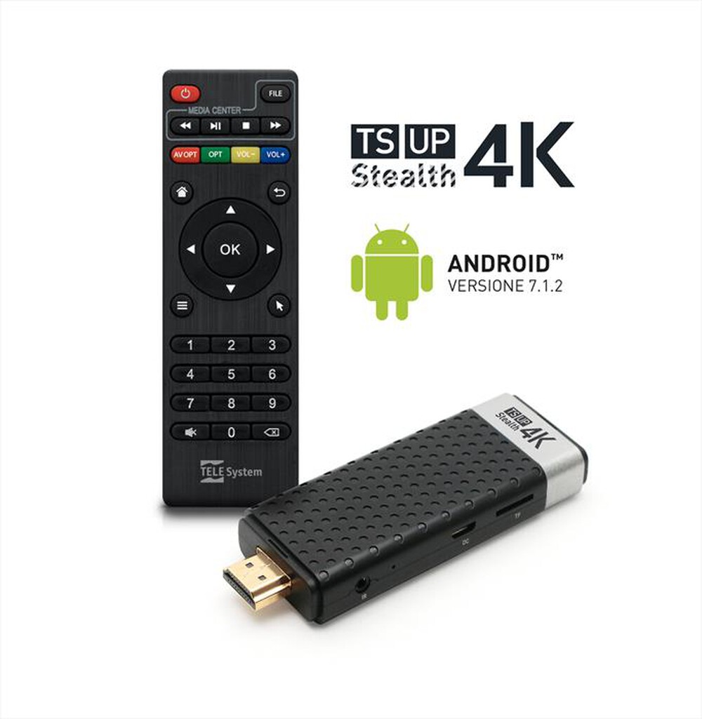 TELESYSTEM - TS UP STEALTH 4K ANDROID WI.FI-BLACK | Euronics