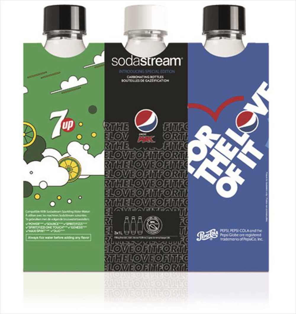 SODASTREAM - CONF.3 PZ BOTT. FUSE 1L PEPSI | Euronics