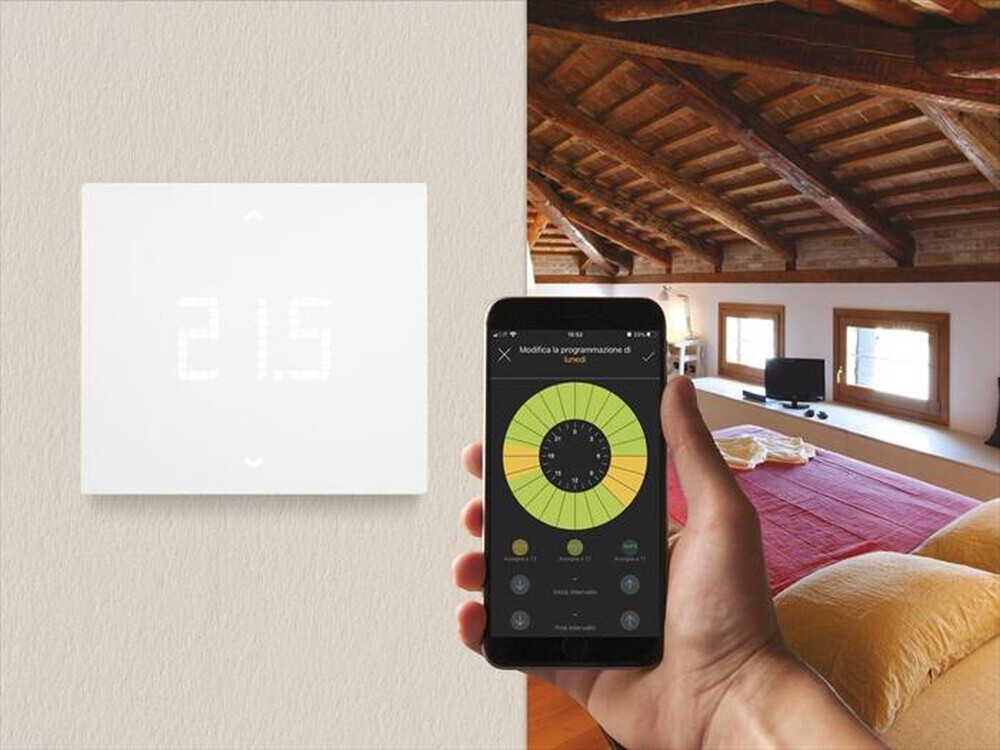 VIMAR - TERMOSTATO CONNESSO 4G/LTE PARETE-White | Euronics