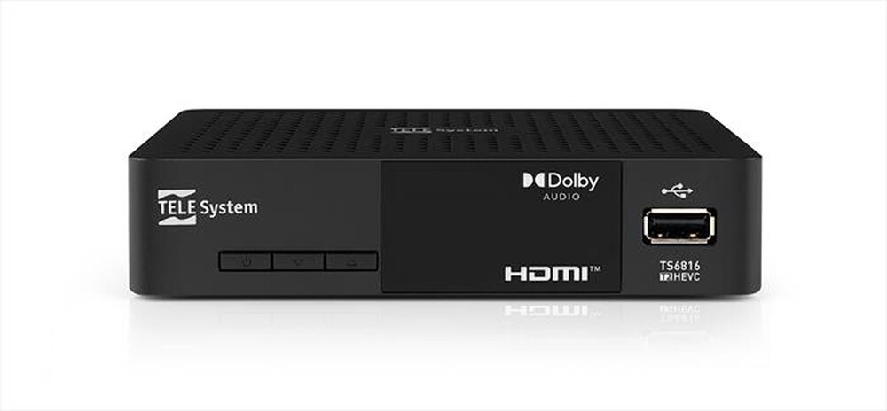 TELESYSTEM - TS6816 DTT HD HDR HLG T2 HEVC 10 BIT-Black | Euronics