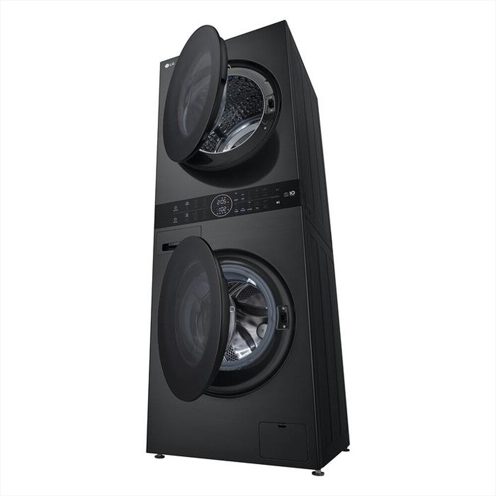 LG - Lavasciuga WASHTOWER WT1210BBF 12/10 Kg Classe A-Platinum Black ...