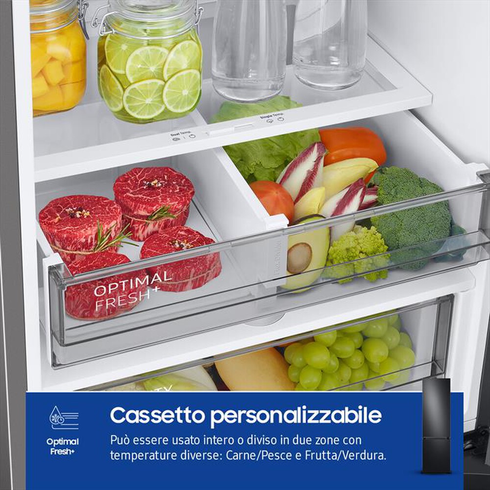 SAMSUNG - Frigorifero combinato RB38C7B6AB1/EF BESPOKE 387l-ANTHRACITE | Euronics