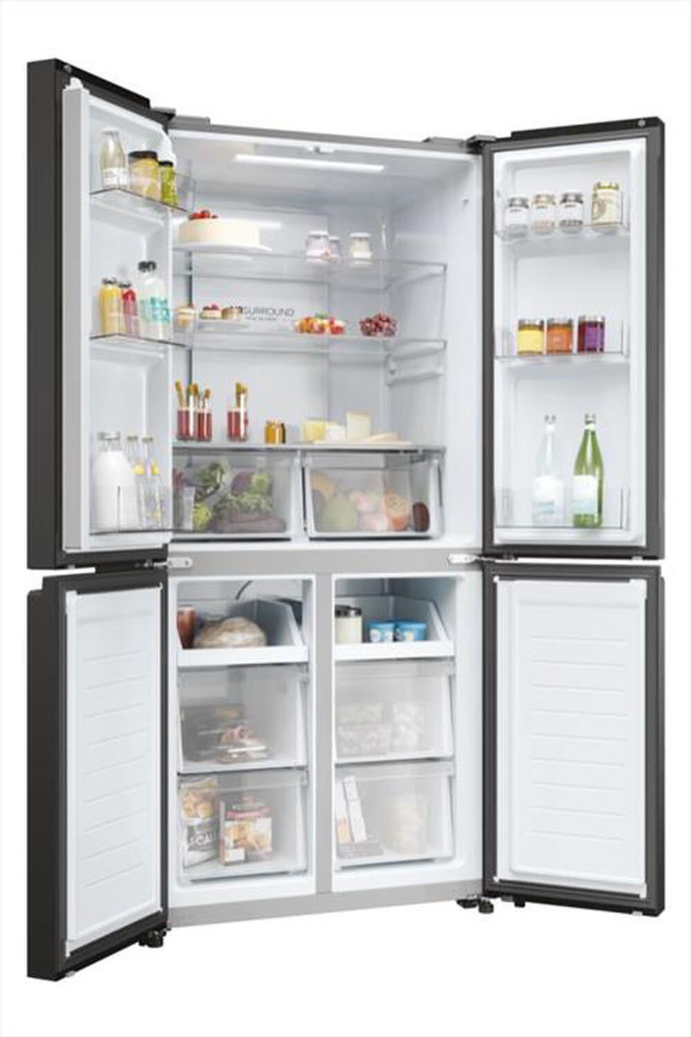 HAIER - Frigorifero 4 porte HCR3818ENPT Classe E 467 lt-Antracite | Euronics