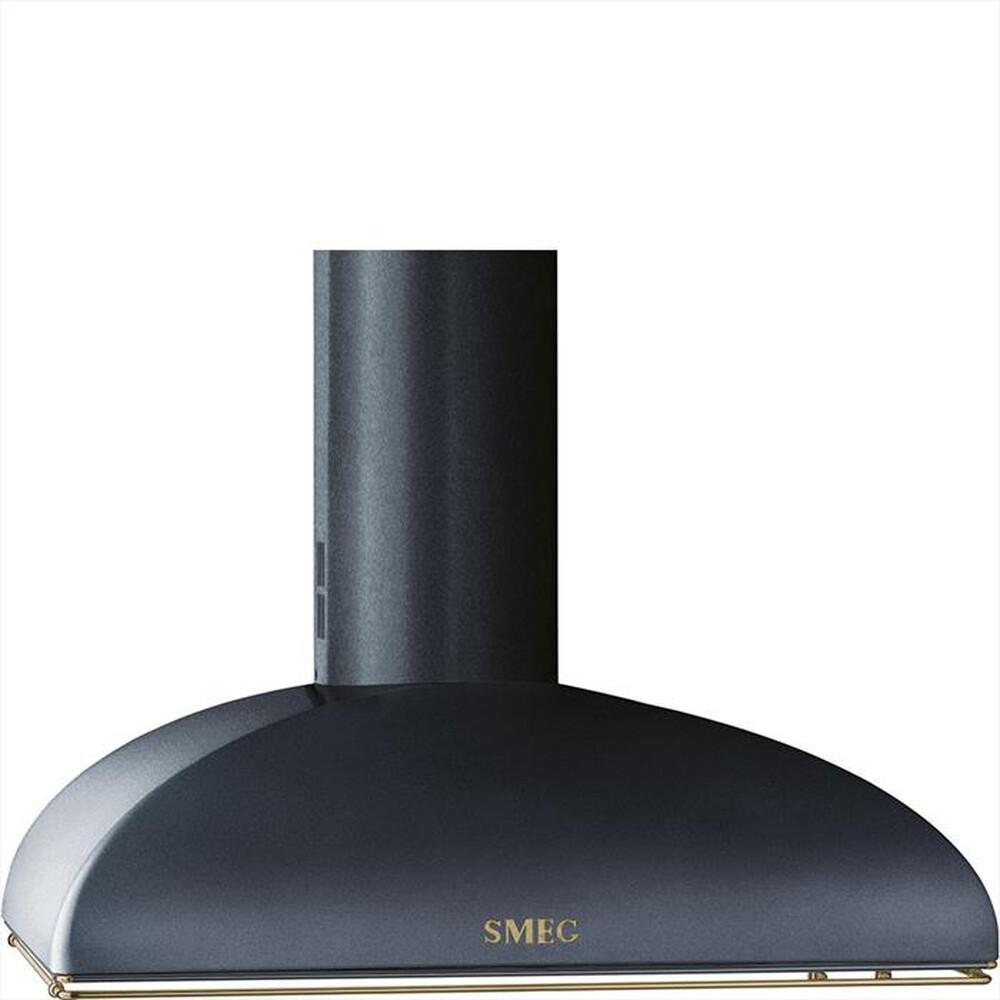 SMEG - Cappa decorativa a parete KS89AOE-Antracite/Ottone anticato ...