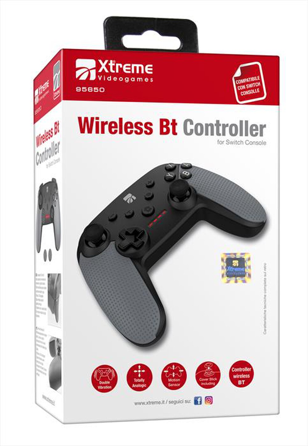 XTREME - CONTROLLER WIRELESS BT PER SWITCH-NERO | Euronics