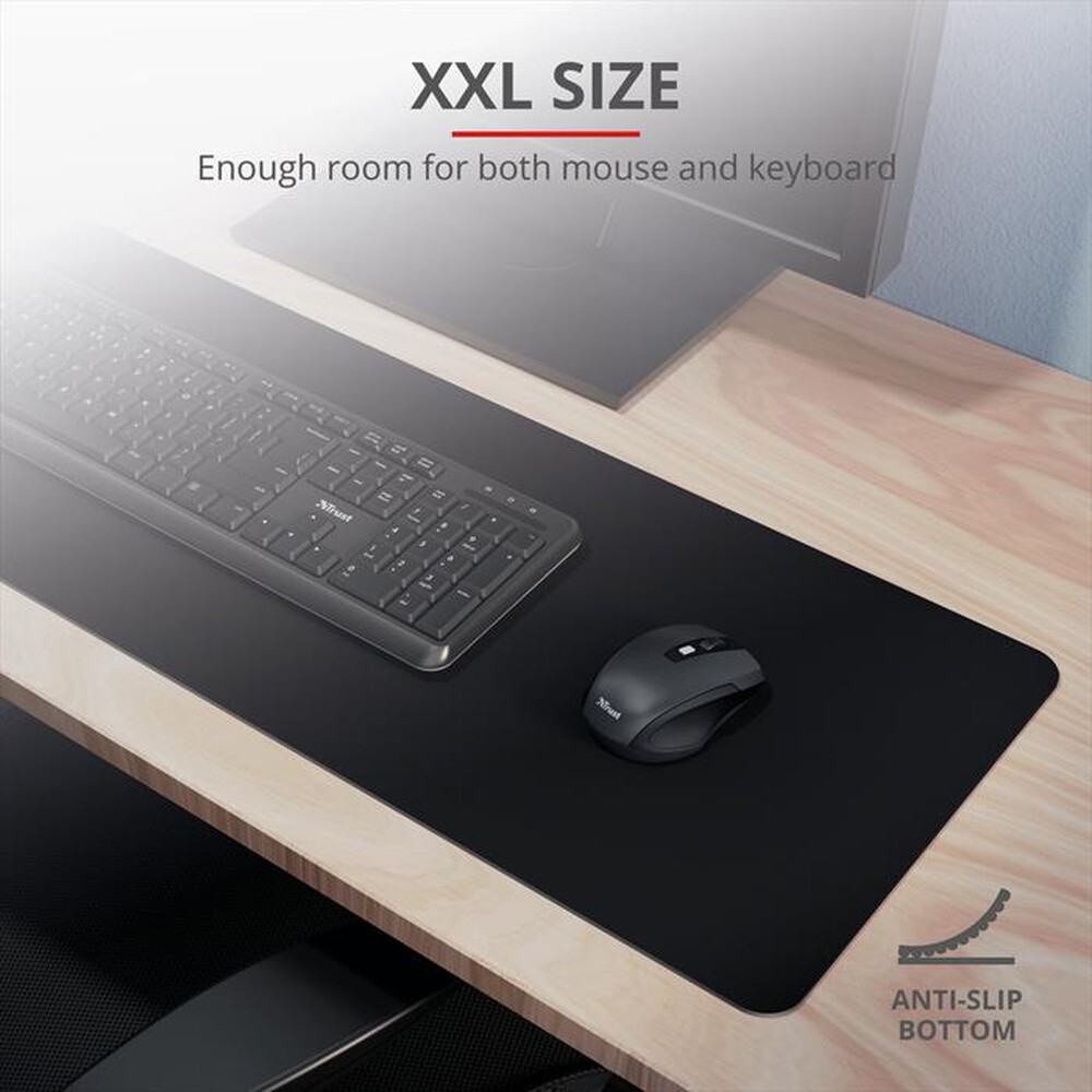 TRUST - MOUSE PAD XXL-Black | Euronics