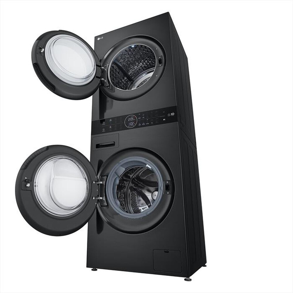 LG - Lavasciuga WASHTOWER WT1210BBF 12/10 Kg Classe A-Platinum Black ...