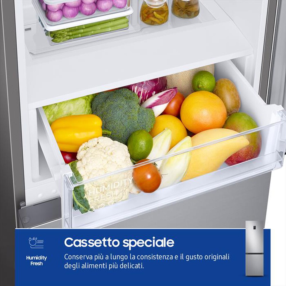 SAMSUNG - Frigorifero combinato RB34C675DSA/EF Classe D-SILVER INOX | Euronics