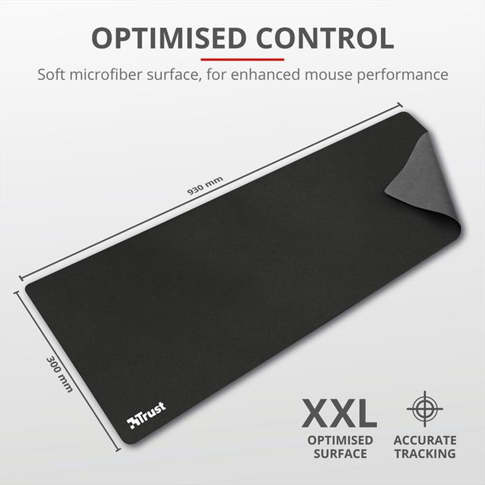 TRUST - MOUSE PAD XXL-Black | Euronics