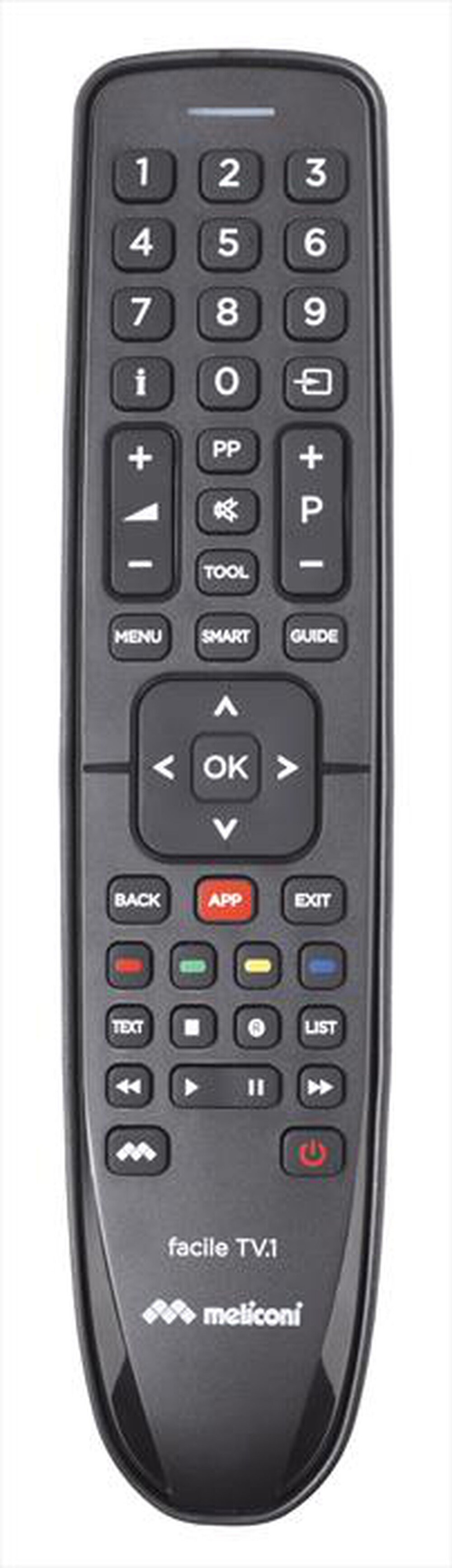 MELICONI - FACILE TV.1 - Calotta ABS nera opaca con ins | Euronics