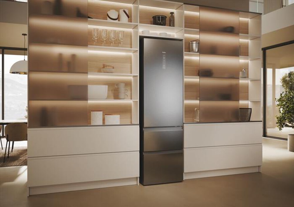 HAIER - Frigorifero combinato HTW5620DNMG Classe D 414 lt-Argento ...