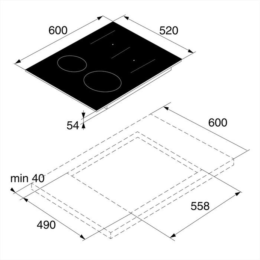 ASKO - Piano cottura induzione HI 1621 G 60 cm-Nero | Euronics