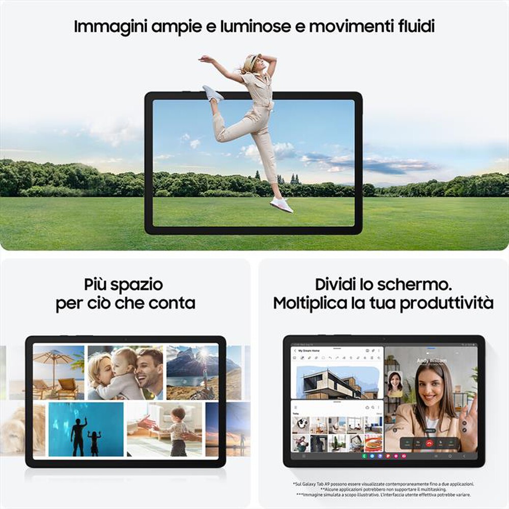 SAMSUNG - GALAXY TAB A9 WIFI 64GB-Gray | Euronics