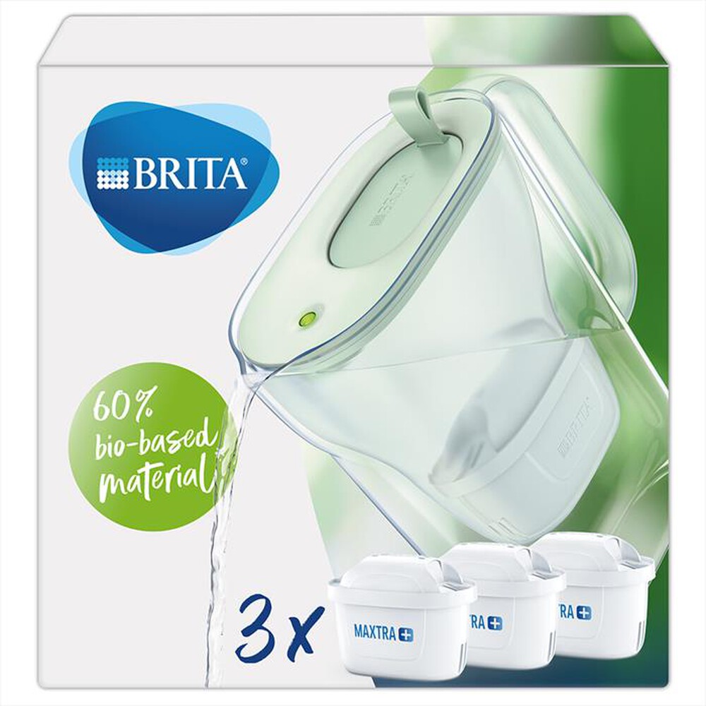 BRITA - Caraffa filtrante STYLE ECO GREEN 3 FILTRI INCL-Verde | Euronics