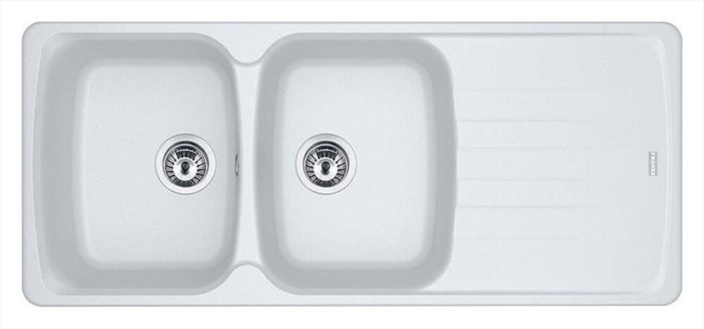 FRANKE - Lavello 2 vasche AZG621-Bianco | Euronics