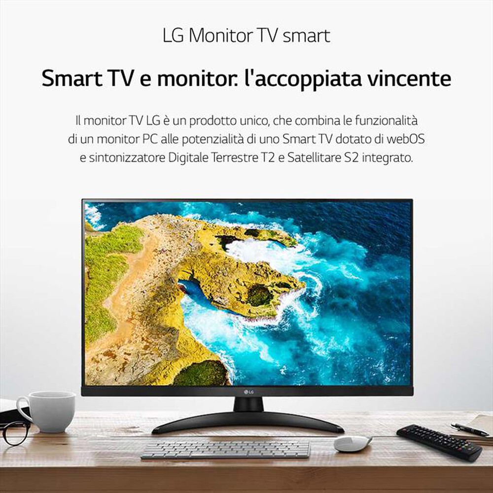 LG - TV LED FHD 27" 27TQ615S-PZ.API-Nero | Euronics
