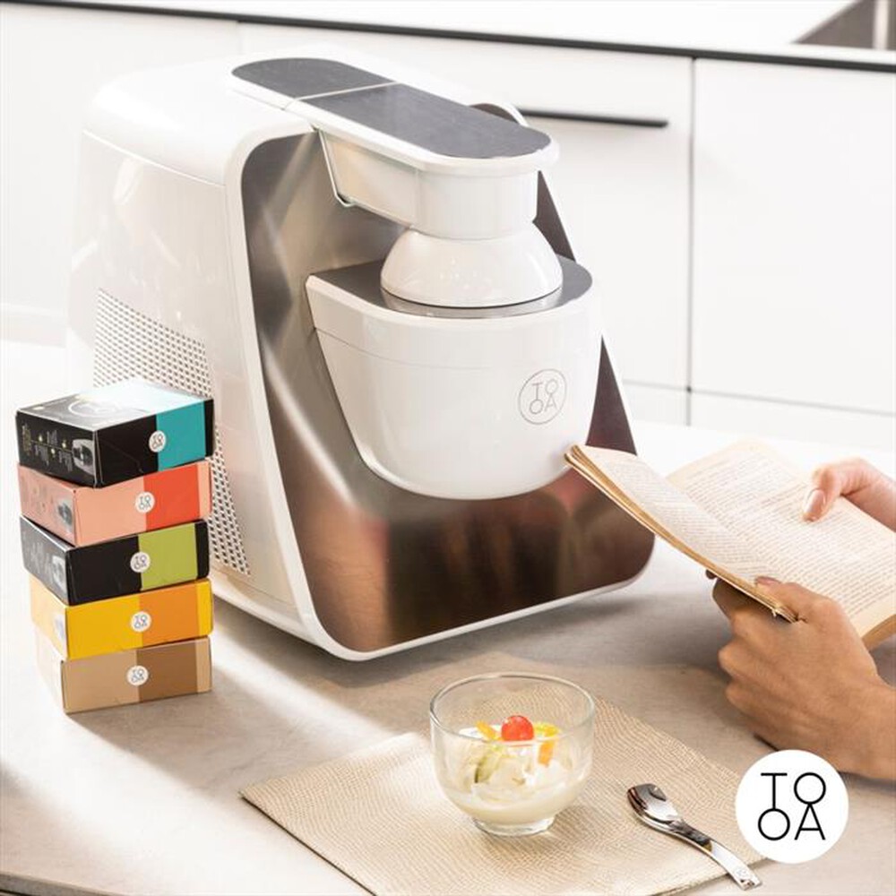 TOOA - Gelatiera MACCHINA MILANO-BIANCO/INOX | Euronics