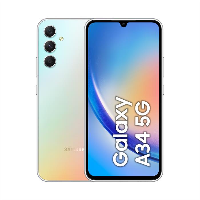 SAMSUNG - GALAXY A34 5G 256GB-Awesome Silver | Euronics